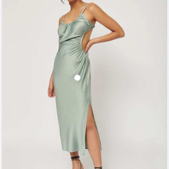 Dynamite | Dresses | New W Tags Dynamite Clothing Open Back Satin Midi ...